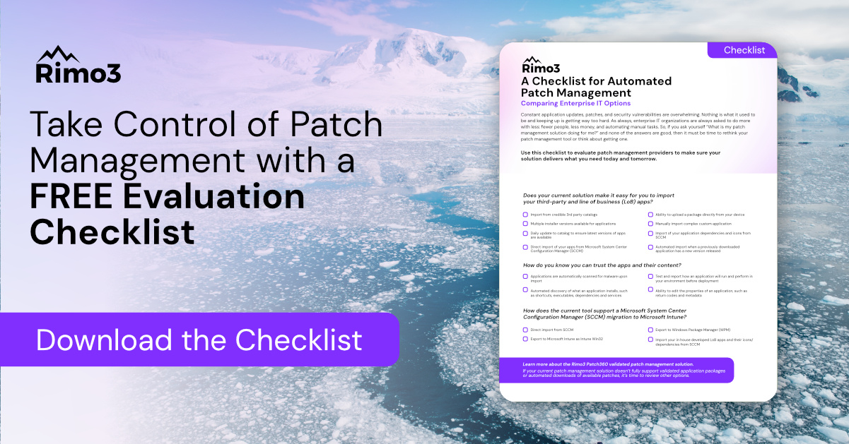 Download The Patch Management Checklist